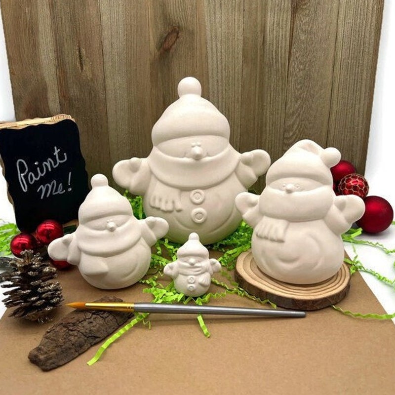 Ceramic Snowman - Etsy
