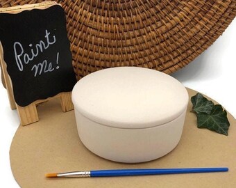 Round Ceramic Box - Etsy