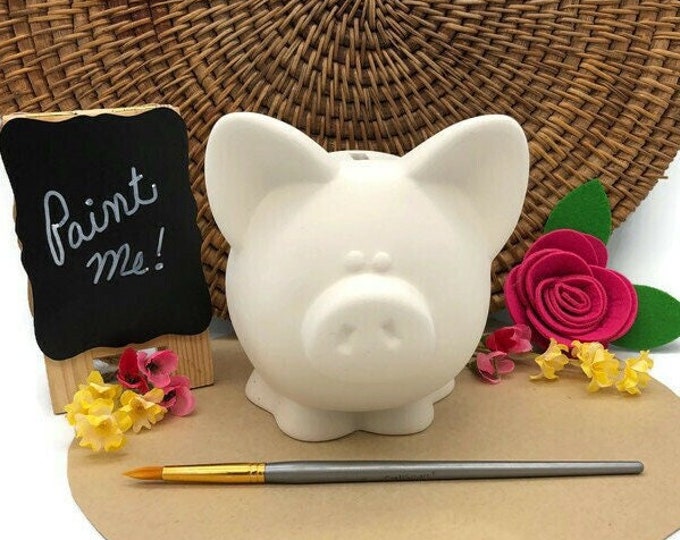 Vintage Pink Pig Piggy Bank - Etsy