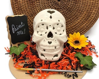 Ceramic Sugar Skull - Etsy