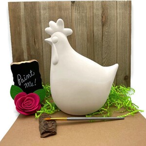 Ceramic Rooster, Farm Animal, Unpainted Bisque Blank, Ready to Paint ...