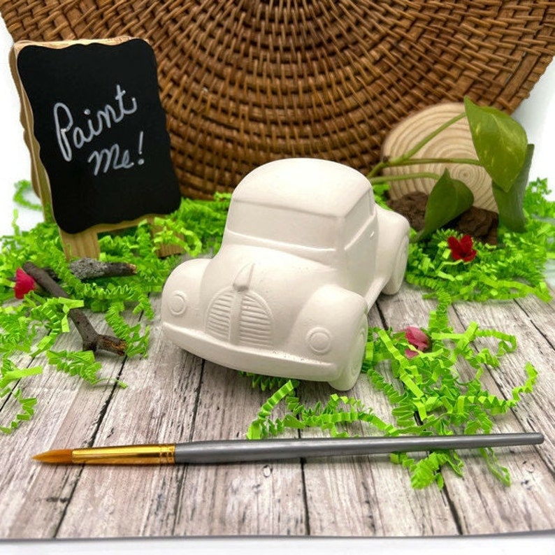 Buggy Car Blank, Ceramic Bisque, Ready to Paint Pottery, DIY Craft ...