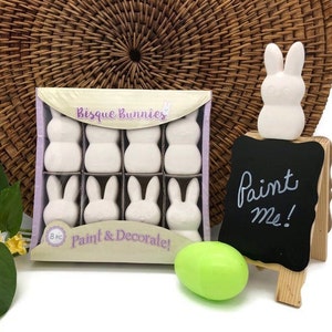 Bunny Peeps Paint Kit DIY Project Ready to Paint Ceramic Bisque - Etsy UK