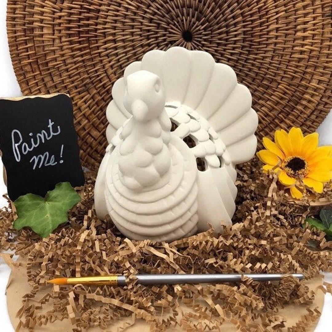 Turkey Centerpiece Light up for Thanksgiving, Fall Time Unpainted ...