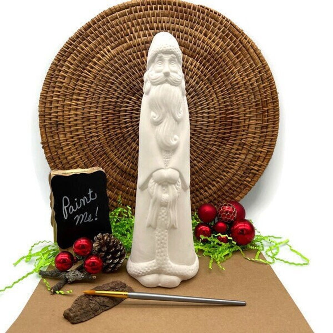 Saint Nicholas Figure, Ceramic Bisque Pottery to Paint, DIY Christmas ...