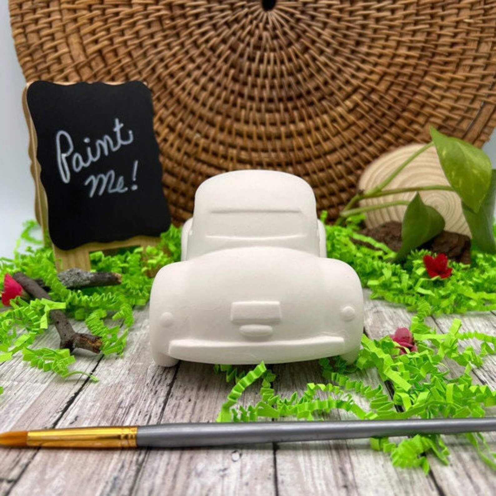 Buggy Car Blank, Ceramic Bisque, Ready to Paint Pottery, DIY Craft ...