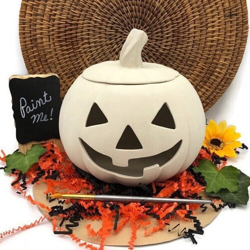 Pumpkin Stack 9 Ready to Paint Ceramic Bisque With Clip - Etsy