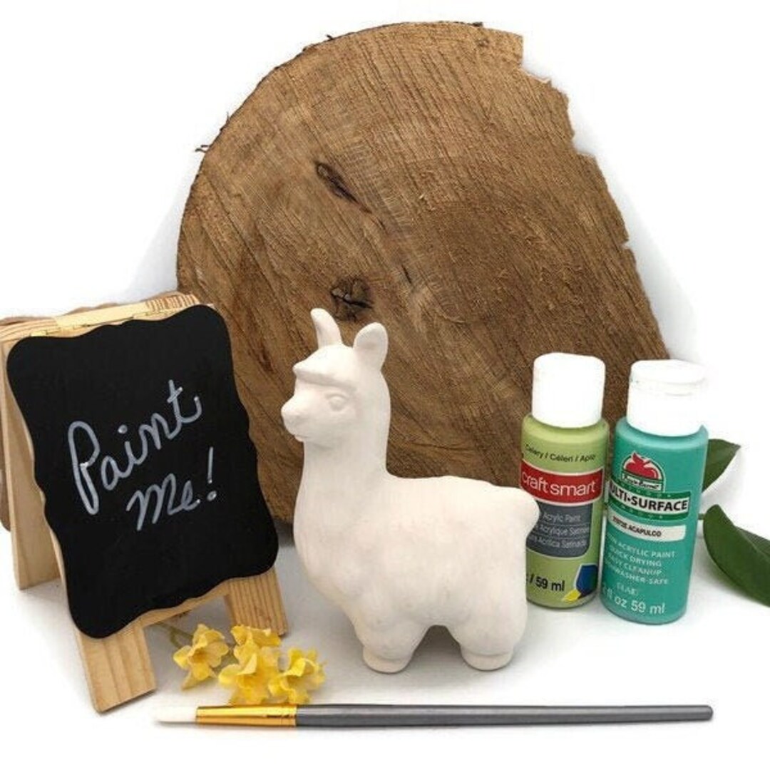 Llama Ceramic Blank, Ready to Paint Pottery, DIY Craft Project, Gift ...