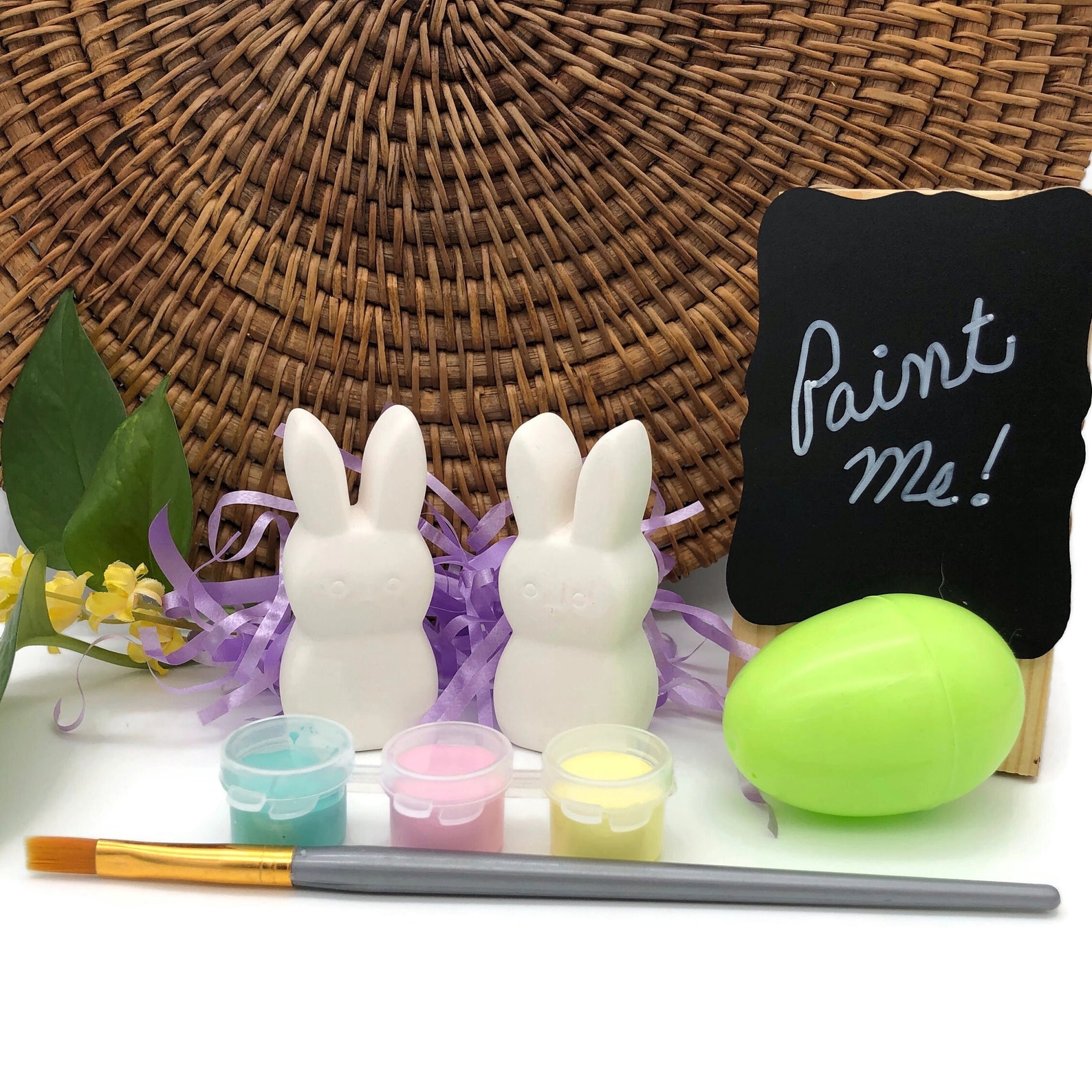 Bunny Peeps DIY Project Ready to Paint Ceramic Bisque - Etsy
