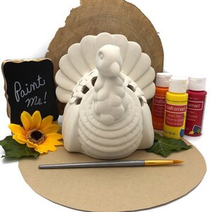 Turkey Centerpiece Light up for Thanksgiving, Fall Time Unpainted ...