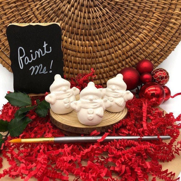 Ceramic Snowman - Etsy