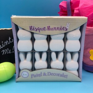 Bunny Peeps Paint Kit DIY Project Ready to Paint Ceramic Bisque - Etsy UK