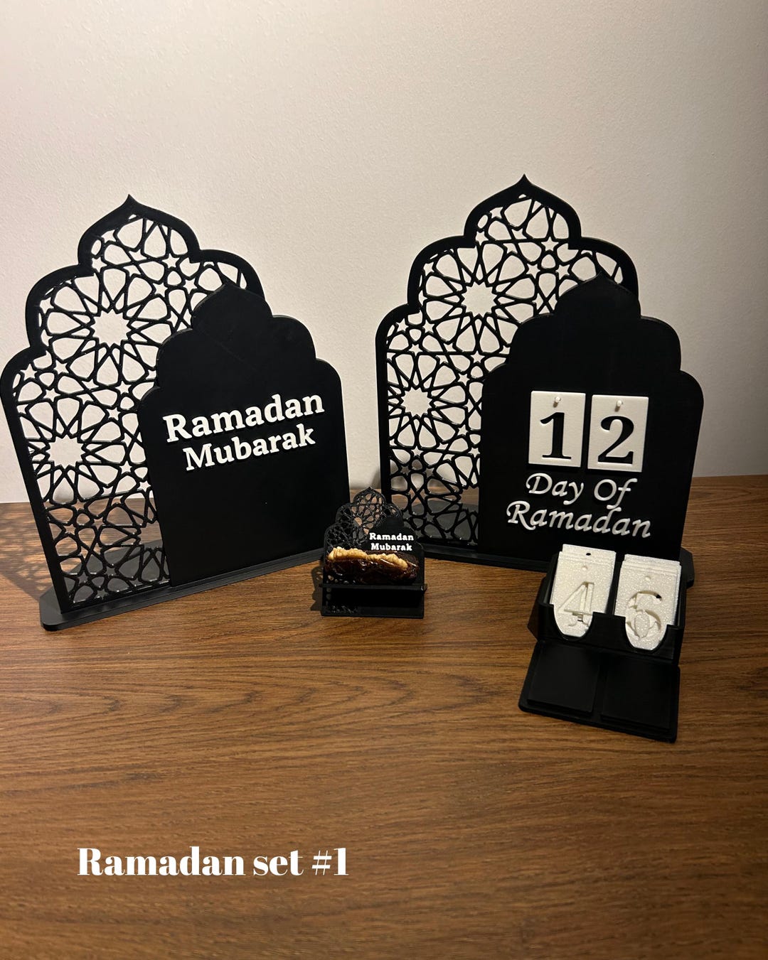 Demer Ramadan Set – Date Holder, Ramadan Countdown & Ramadan Mubarak ...