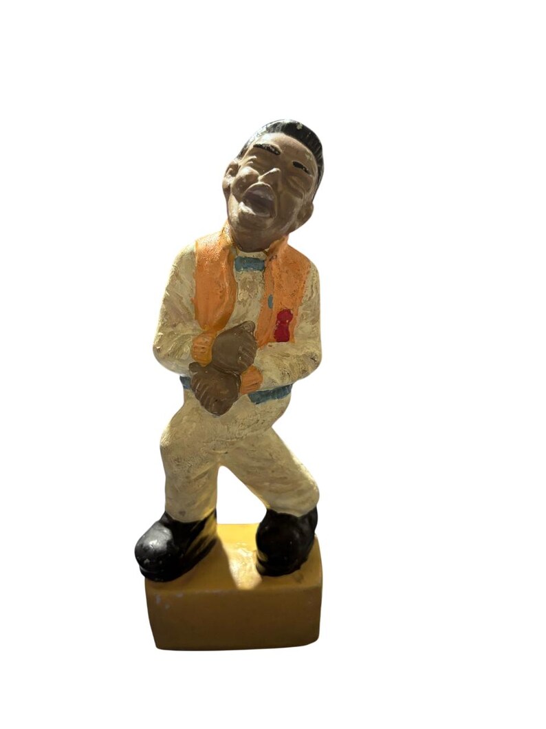 Vintage Hand-painted Laughing Jazz Singer Figurine – Unique Collectible ...