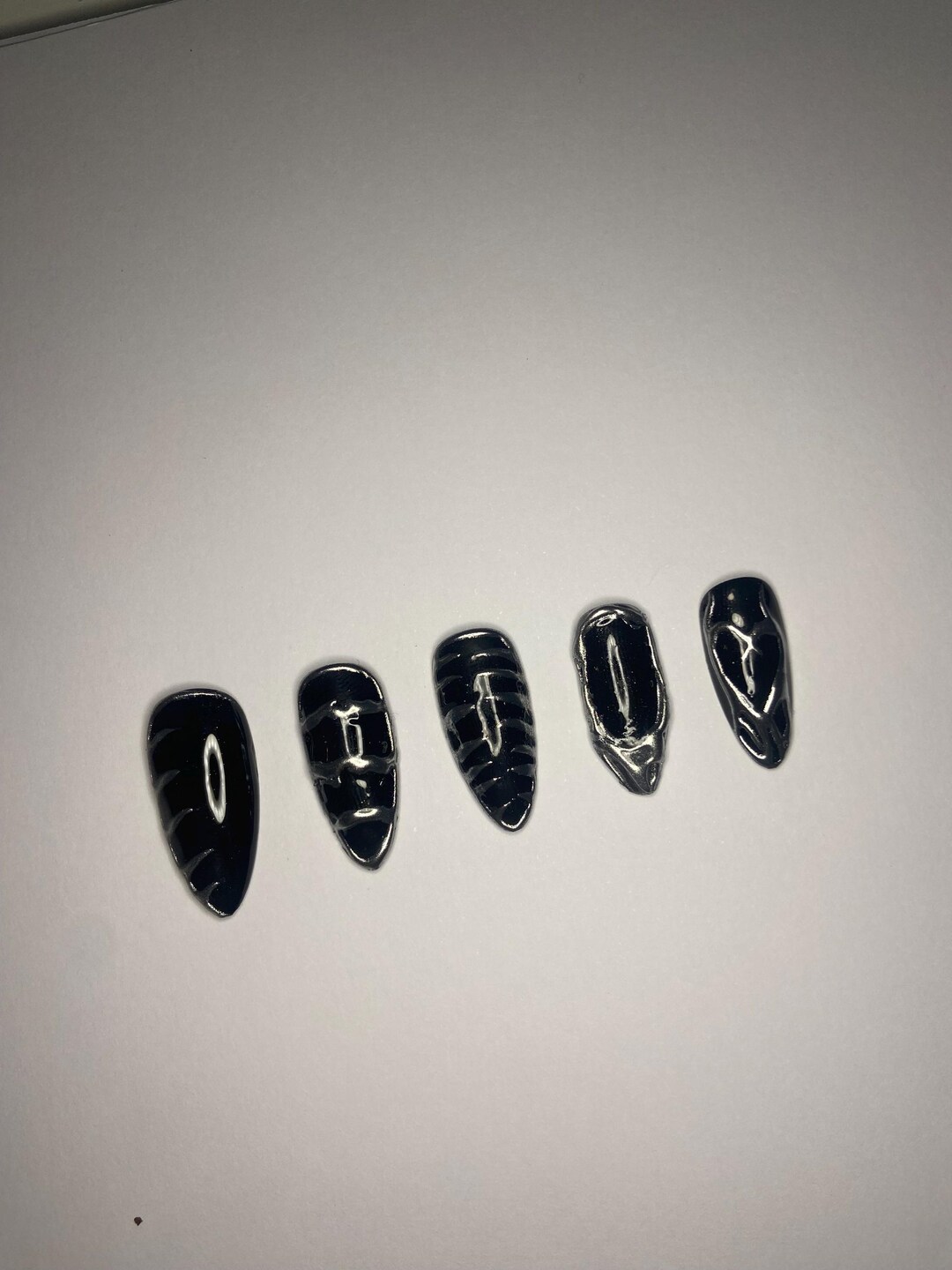 Cybercore Gothic Nails - Etsy