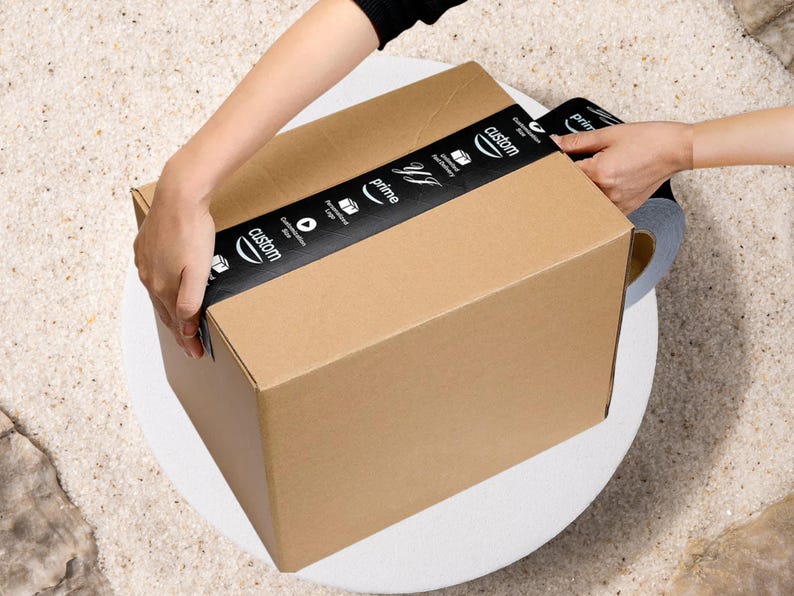Custom Packaging Tape, Water-activated Gummed Tape, Reinforced Kraft ...