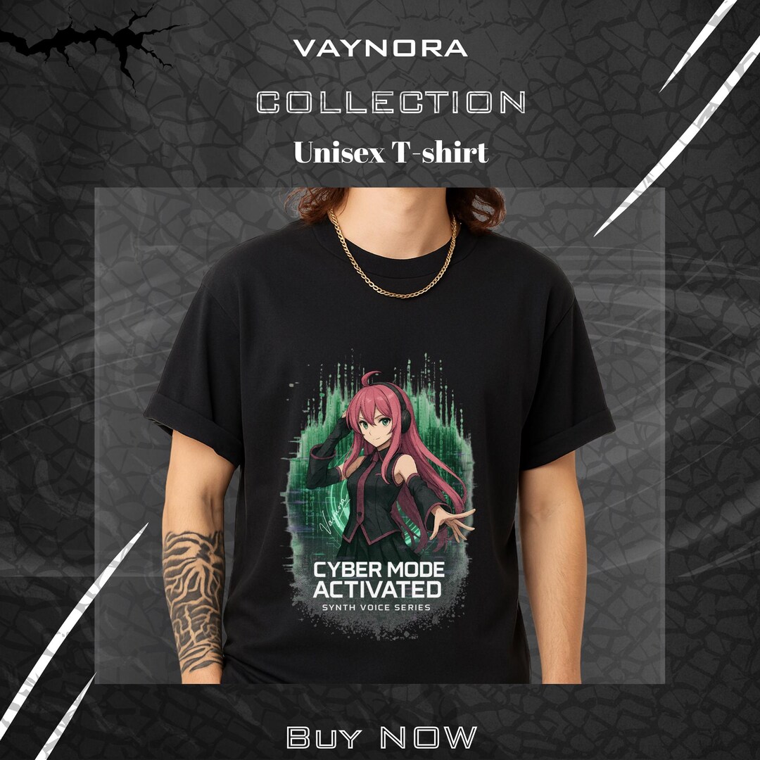 Meiko, Cyber Mode, Hatsune Miku, Anime T-shirt, Vocaloid Tee, Japanese ...