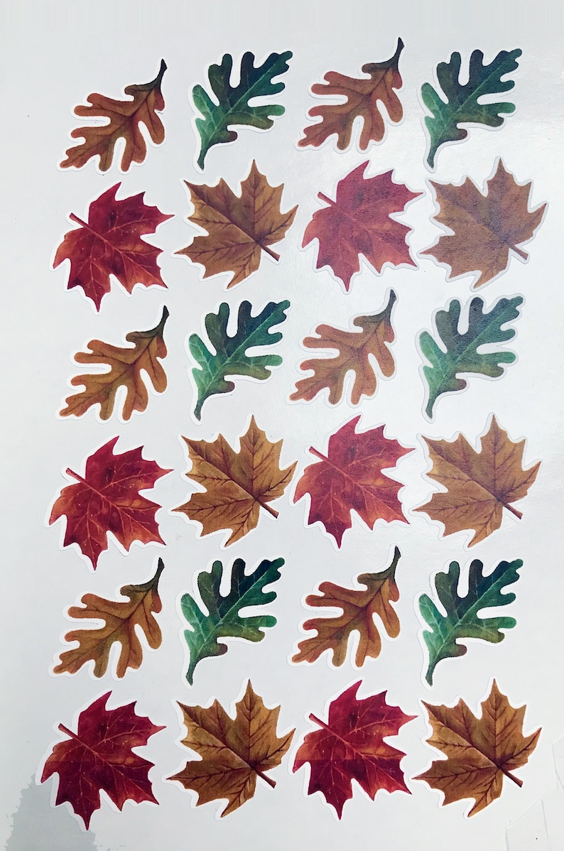 Leaf Stickers - Etsy