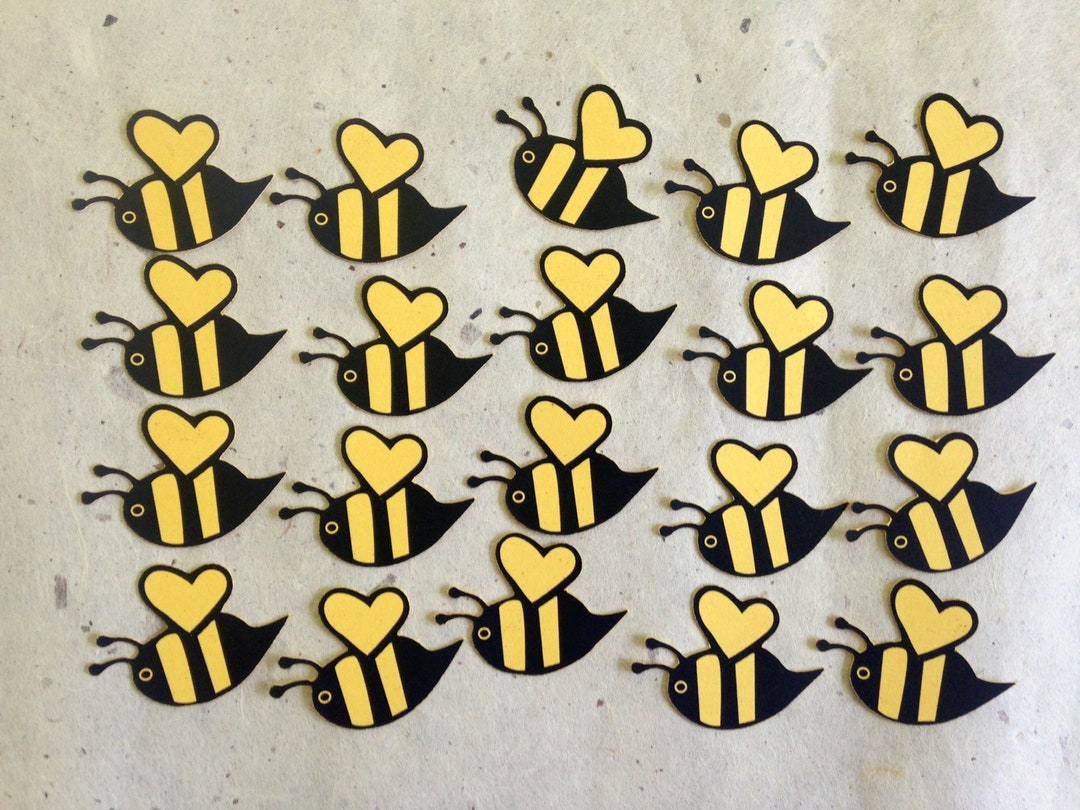 Bee Cut Outs Set of 20 - Etsy