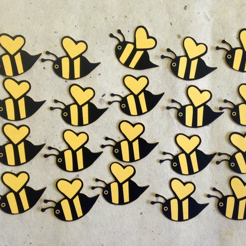 Bumble Bee Paper Cut Outs Set of 25 - Etsy
