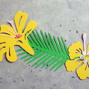 Tropical Leaves/flowers Cut Outs Set of 31 - Etsy
