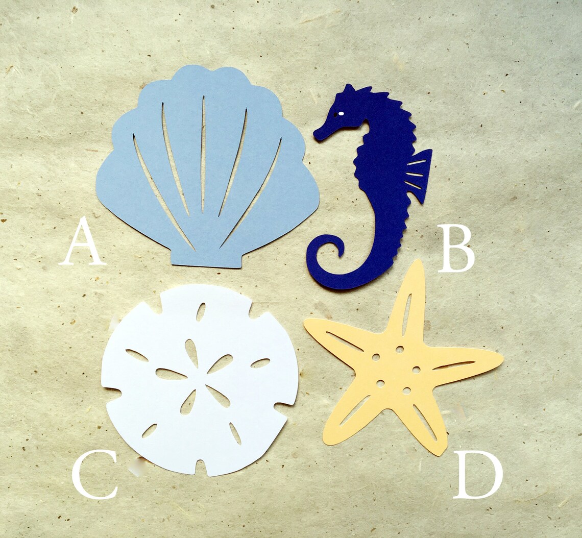 Sea Cut Outs Set of 20 - Etsy