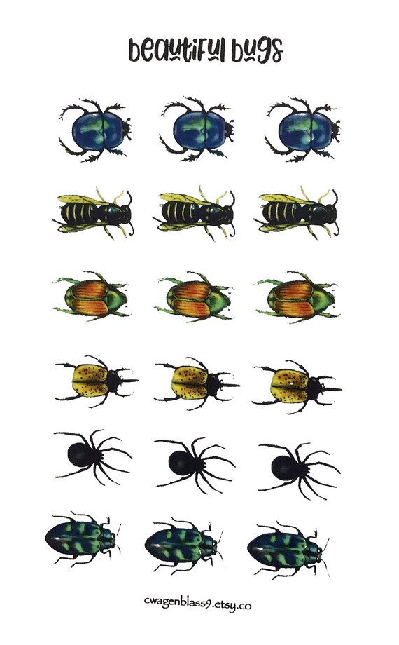 Insect/bug stickers by Christine's | Catch My Party