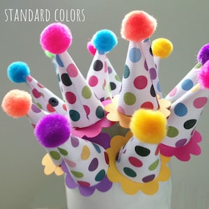 Party Hat Cupcake Toppers Set of 12 - Etsy