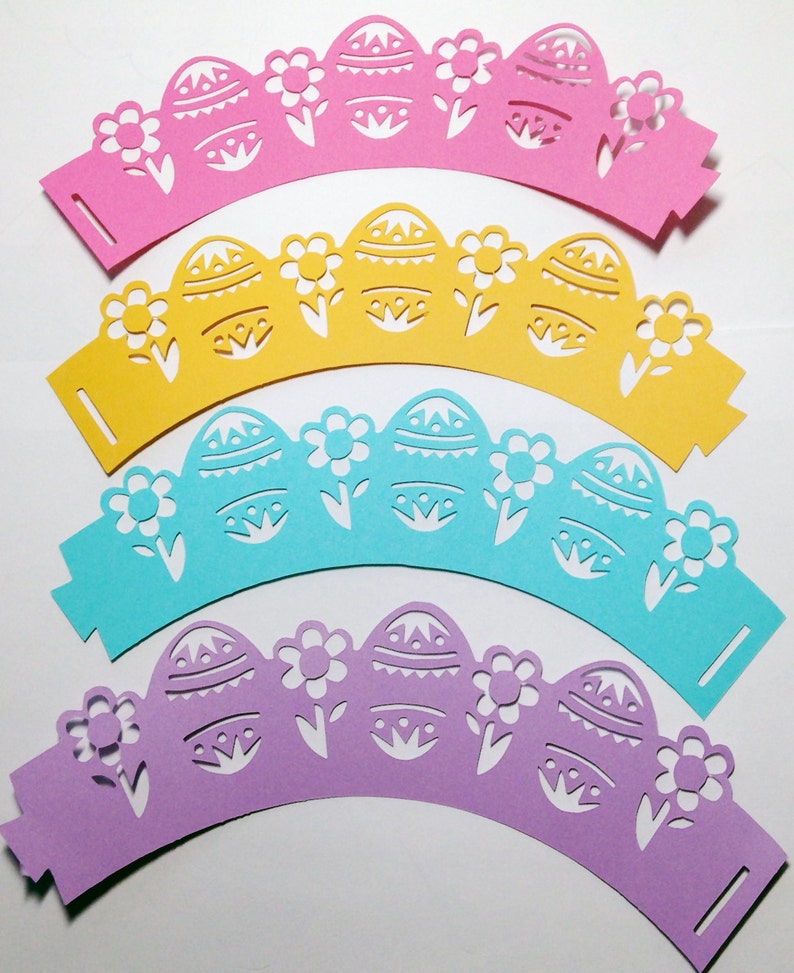 Easter Cupcake Wrapper/sleeves Cut Outs | Etsy