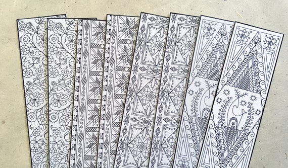 DIY bookmark color yourself set of 8 by Christine's | Catch My Party