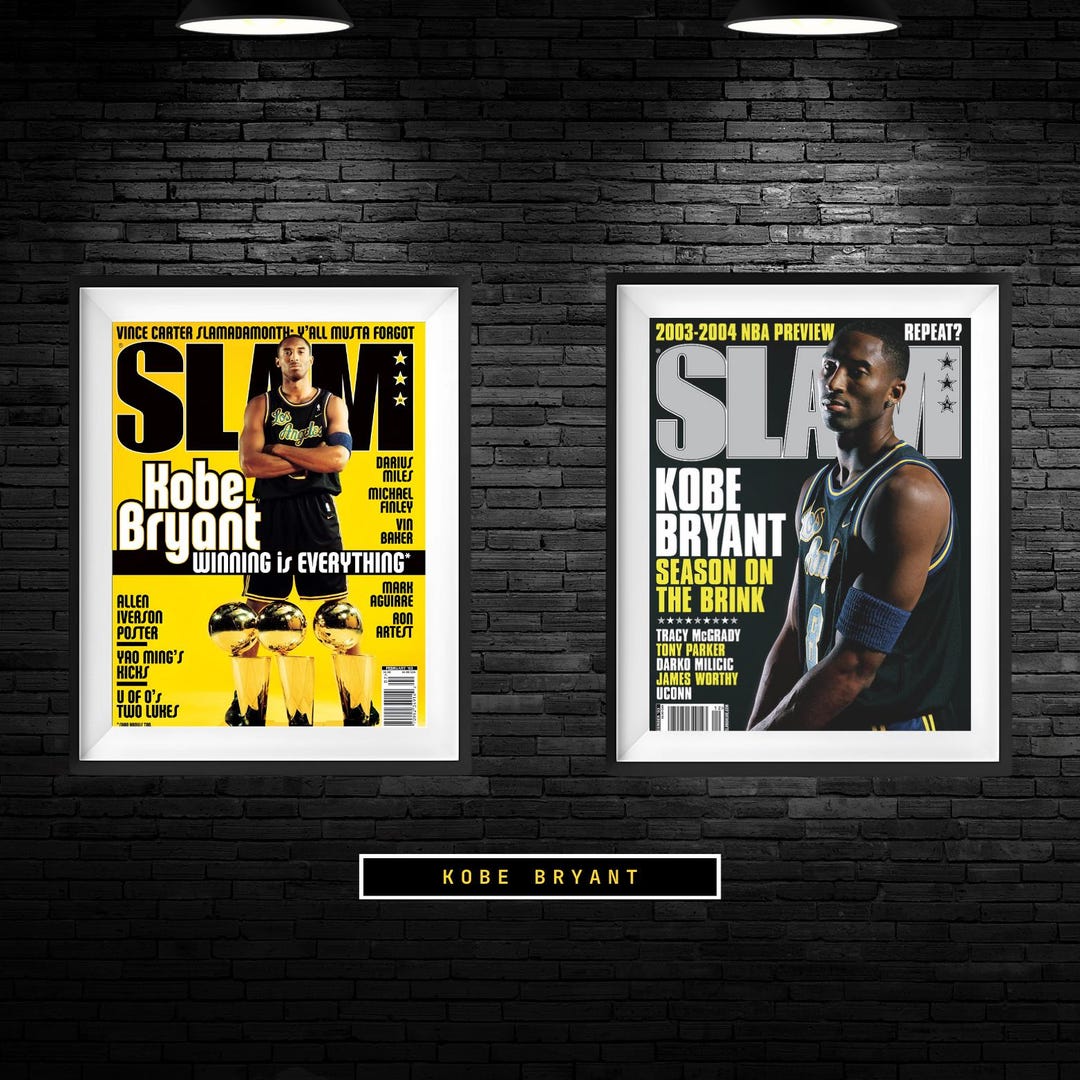 Kobe Bryant Slam Magazine Cover Wall Art Download Poster - Etsy