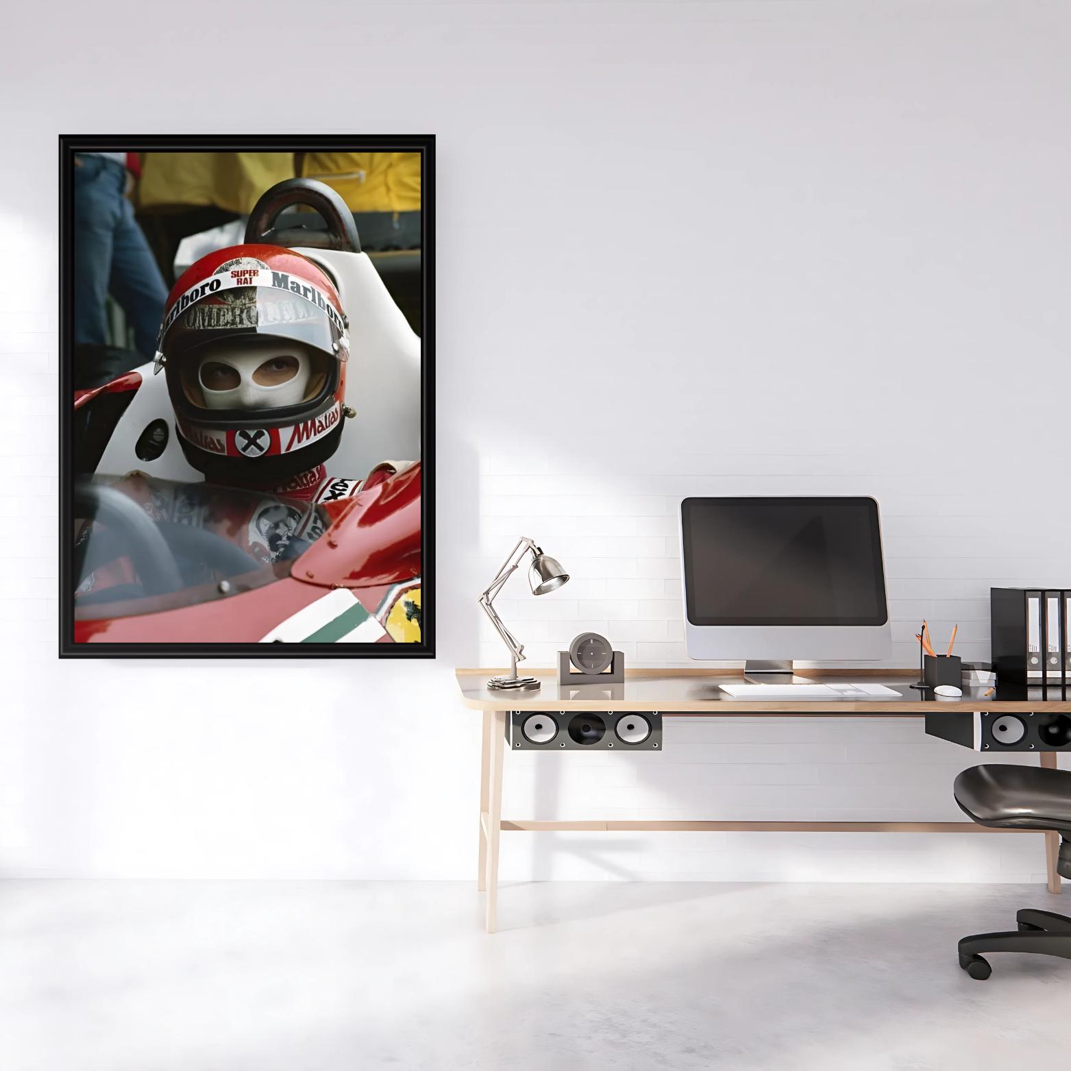 Niki Lauda Ferrari Racing Wall Art Download Poster, Niki Lauda Poster ...