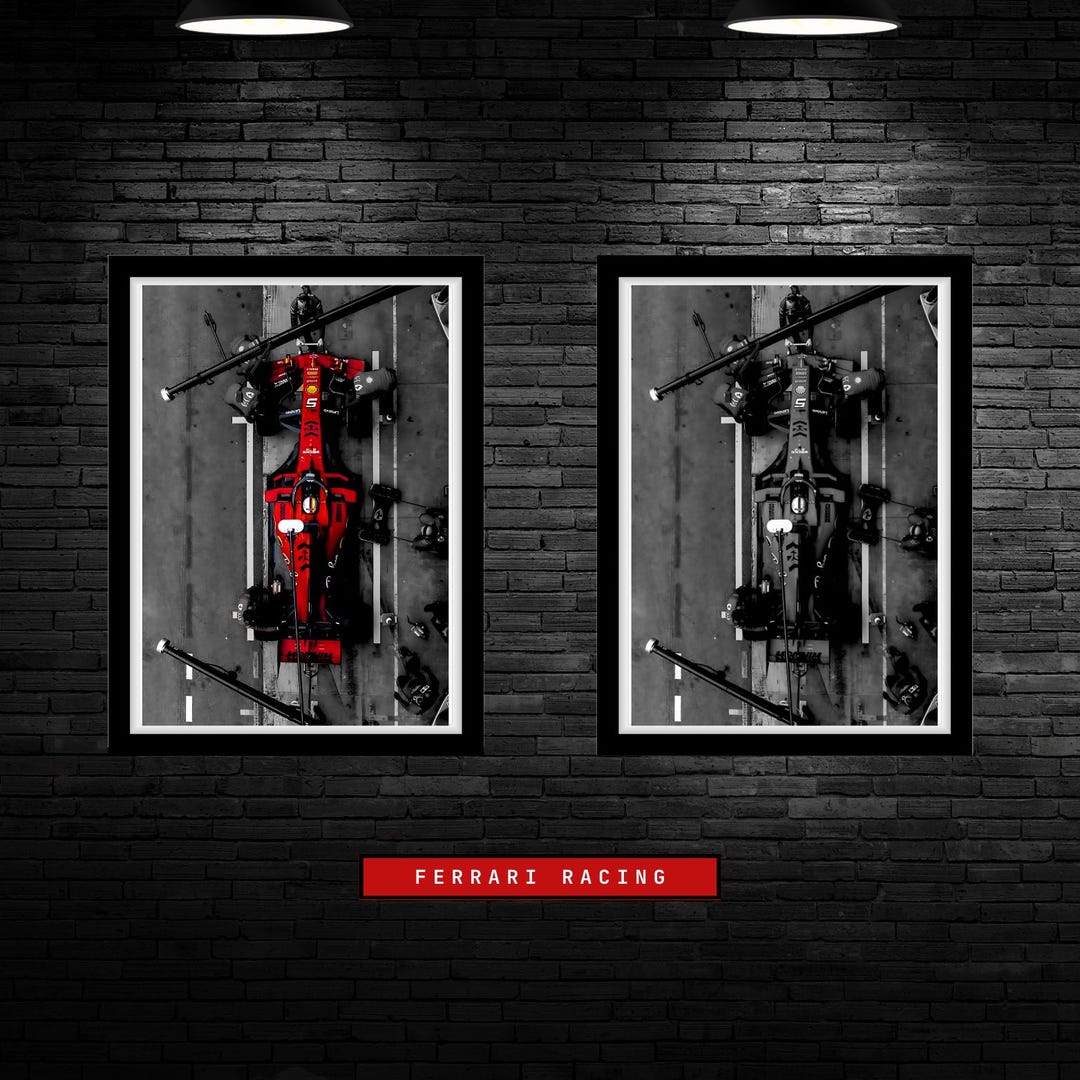Ferrari Racing Wall Art Download Poster, Ferrari Racing Poster, Ferrari ...