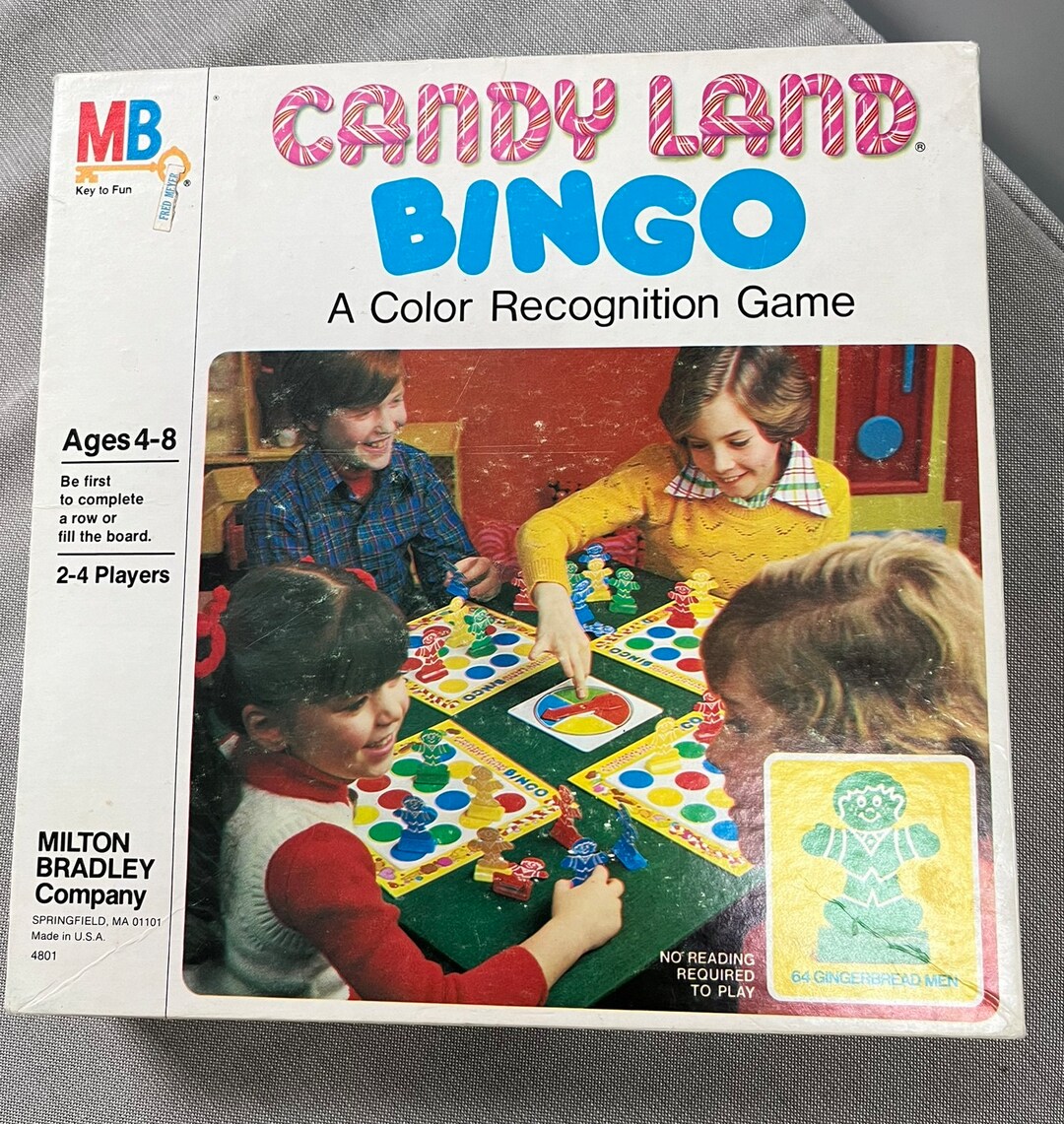 Vintage Candyland Bingo Game - Etsy