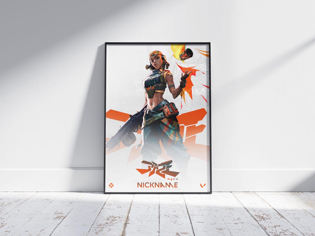 Valorant Raze Personalized Poster |valorant Gift| Valorant Poster ...