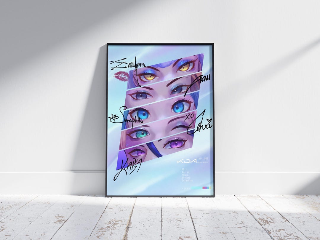 League of Legends Kda All Out Poster |buy 1 Get 1 Free(poster) |league ...