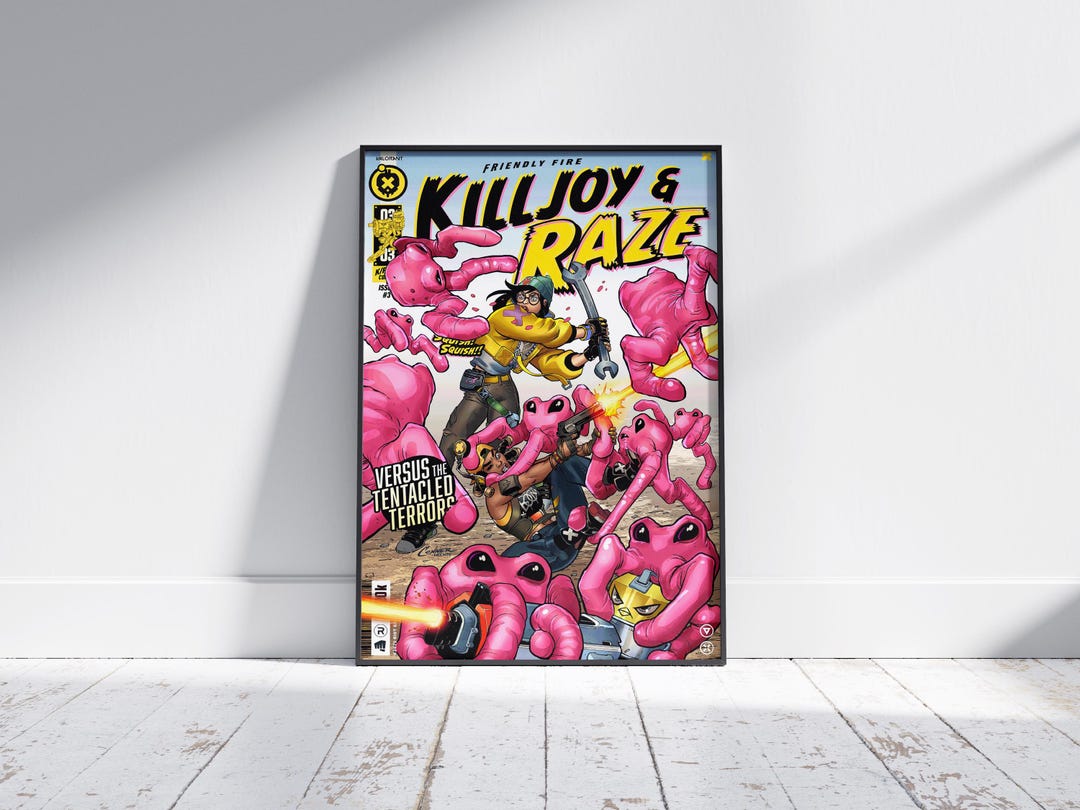 Valorant Killjoy and Raze Poster |valorant Gift| Valorant Poster ...