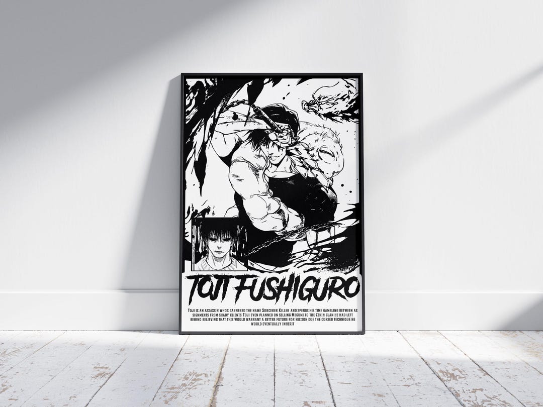Jujutsu Kaisen Toji Fushiguro Anime Poster Print,buy 1 Get 1 Free ...