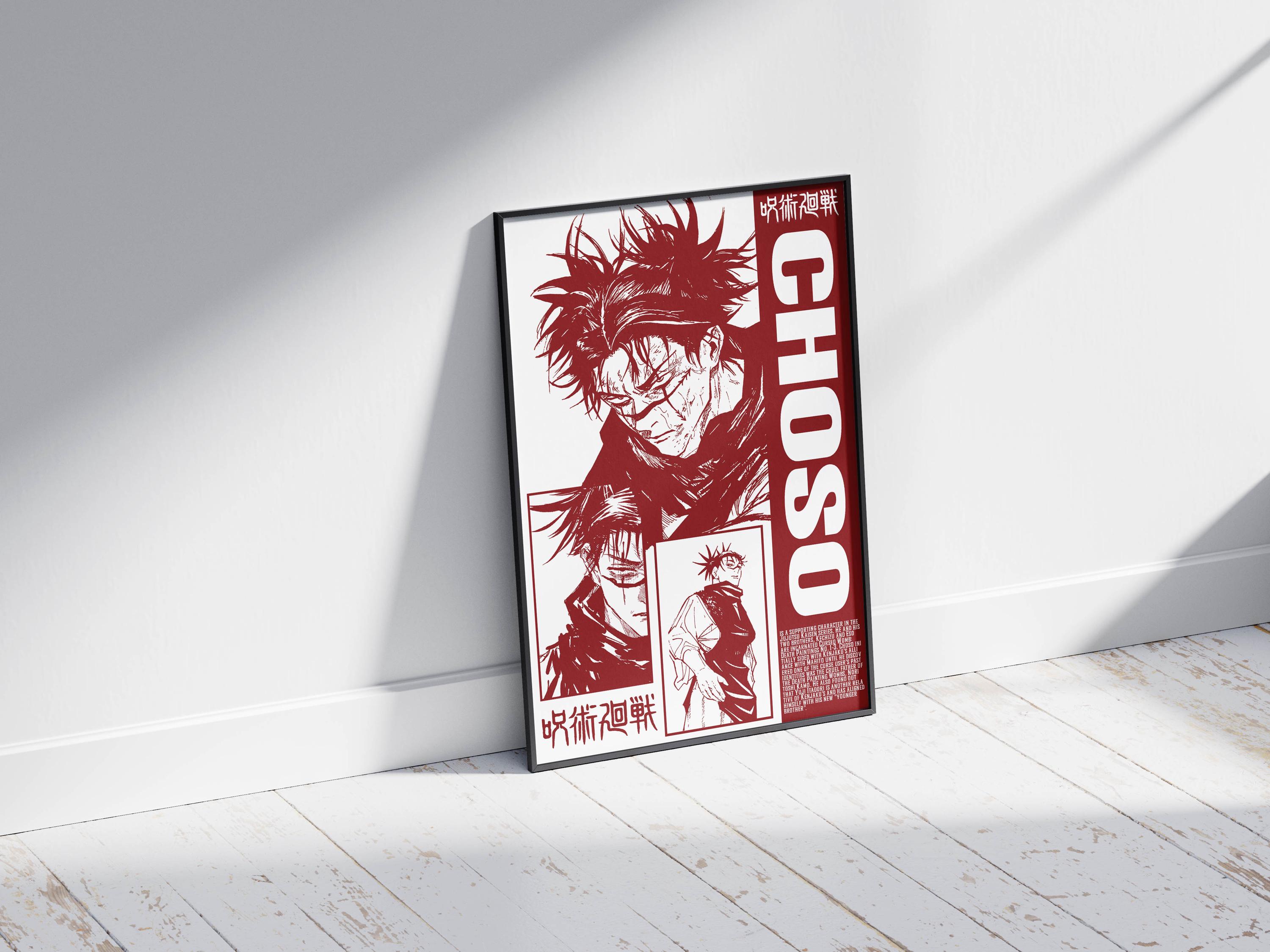 Jujutsu Kaisen Choso Anime Poster Print,buy 1 Get 1 Free, JJK Gojo ...