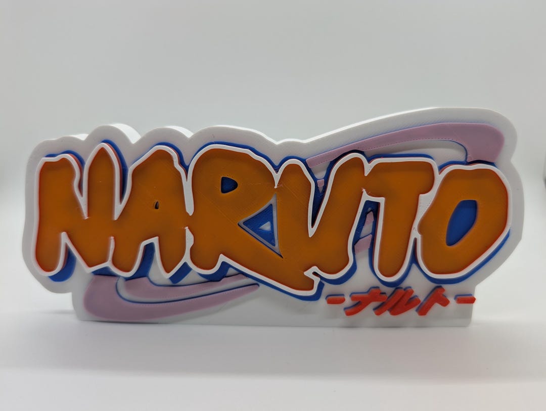 Naruto Anime Logo Display Sign - Etsy