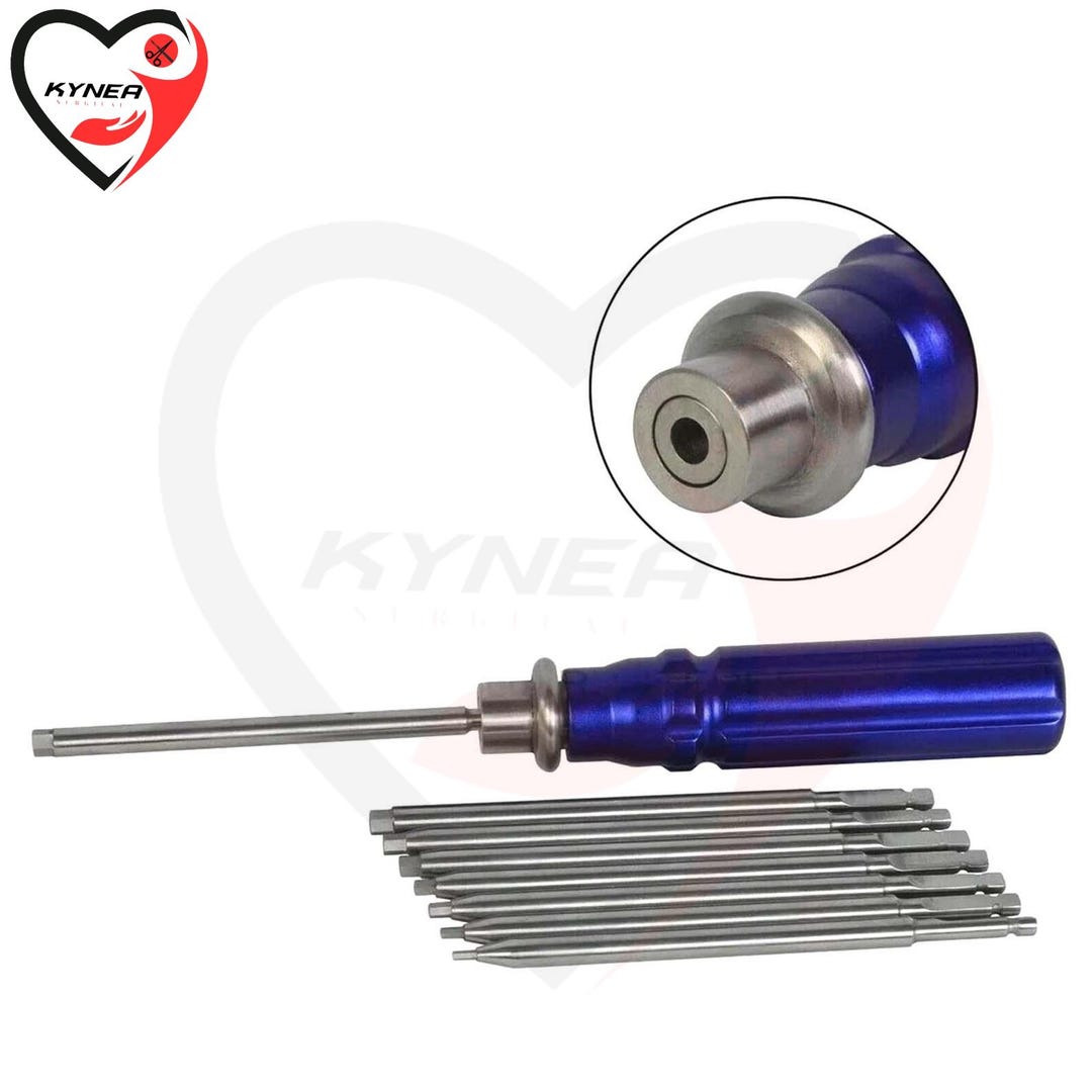 Orthopedic Bone Screwdriver Set With Quick Coupling Handle German ...