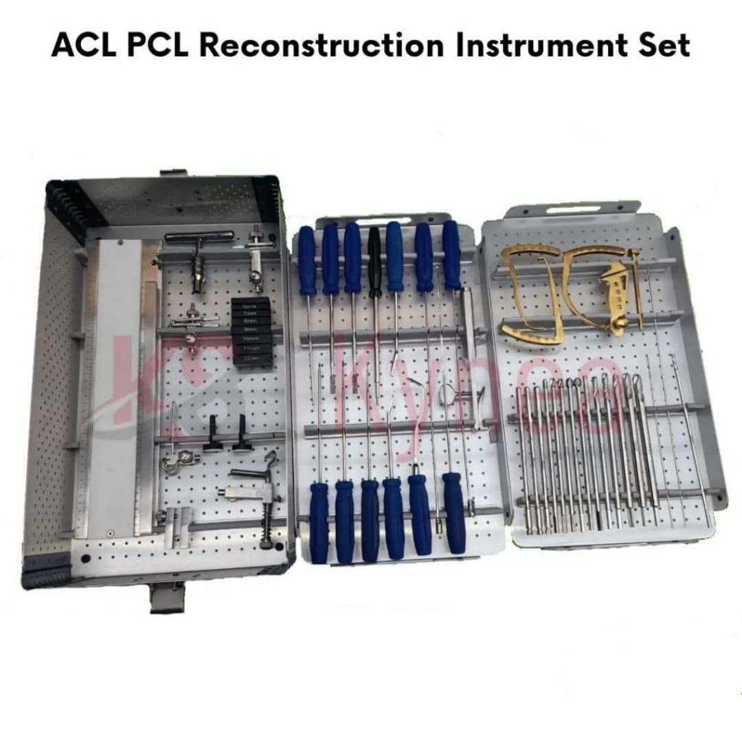 Orthopedic ACL PCL Reconstruction Instrument Set: Knee Arthroscopy ...