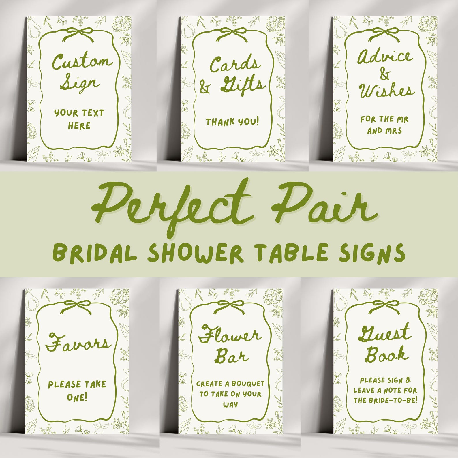 The Perfect Pair Bridal Shower Welcome Sign, A Perfect Pear Editable ...
