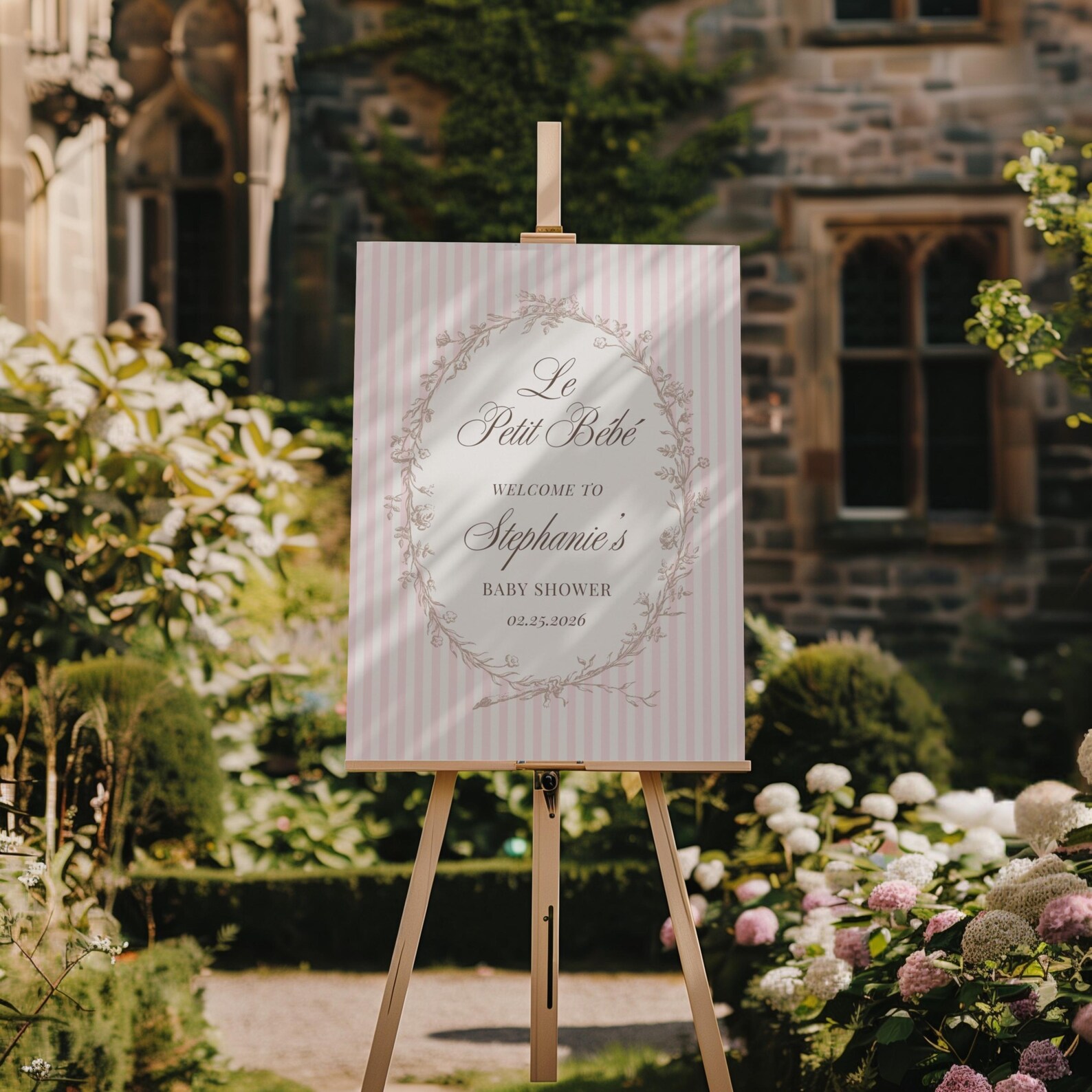 Le Petit Bebe Baby Shower Table Signs Bundle, Vintage French Patisserie ...
