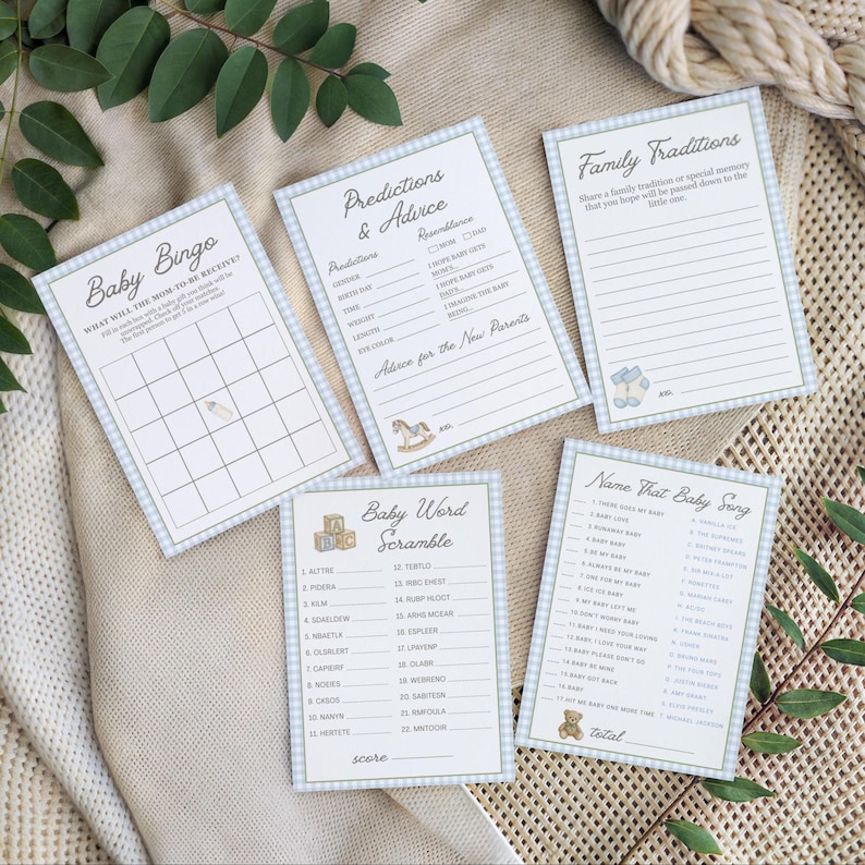 Babyq Invite, Baby-q Shower Invitation, Blue Gingham Backyard Baby ...