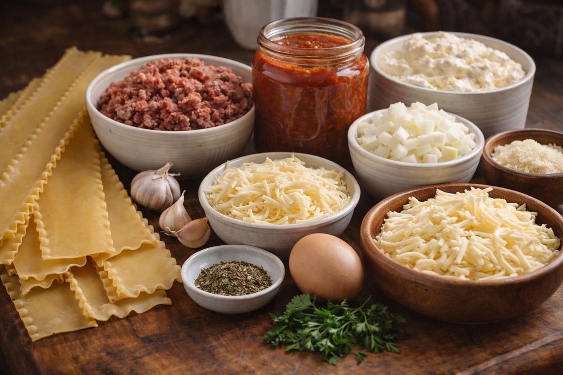 Classic Lasagna Recipe Card – Easy Comfort Food PDF - Etsy