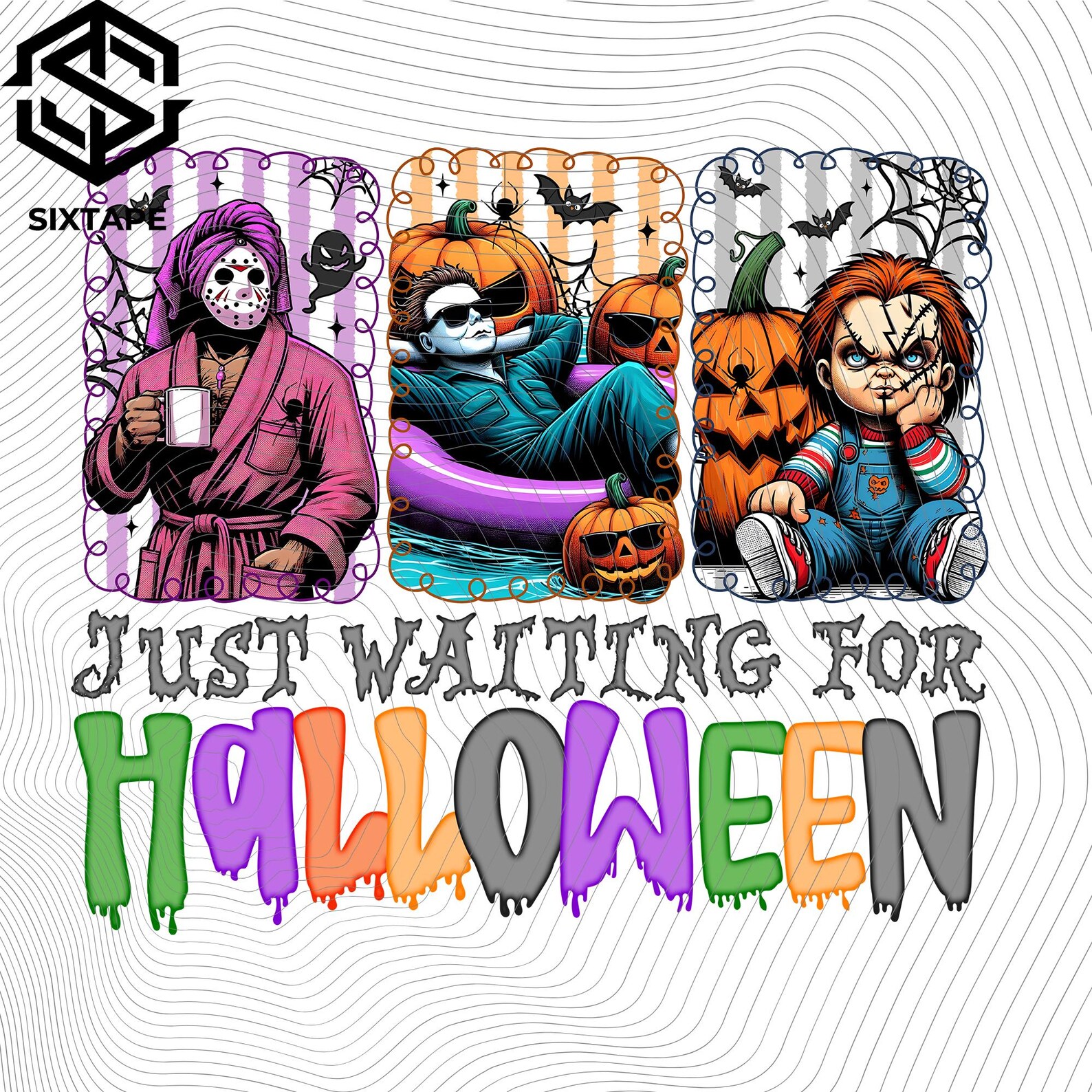 Just Waiting for Halloween Png, Halloween Horror Characters Png ...