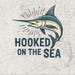 Hooked on the Sea Vintage Clipart Png, Marlin Fish Illustration ...