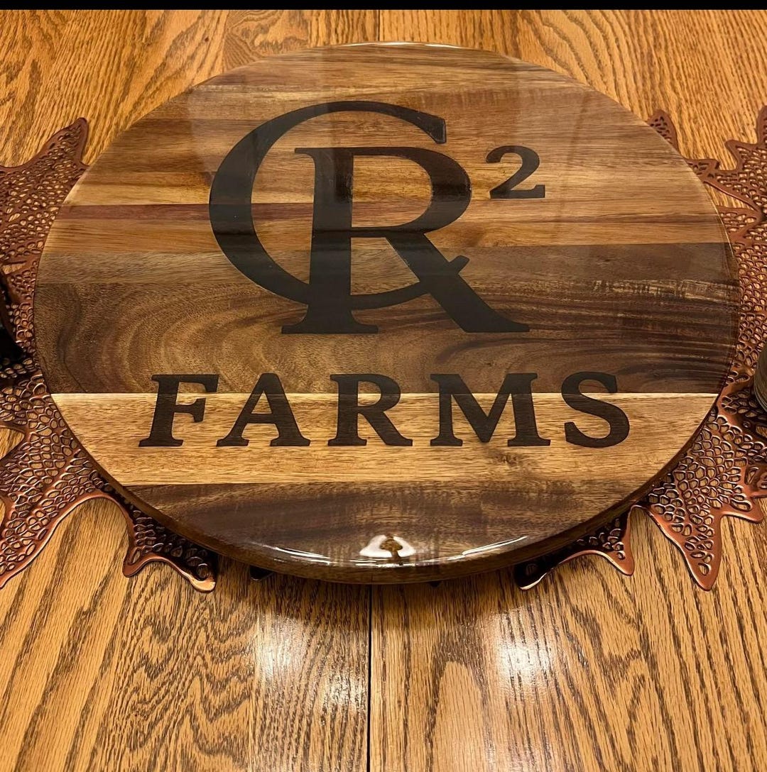 Lazy Susan (custom Logo) - Etsy