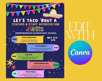 Teacher Appreciation Week Flyer - Wicked Theme Flyer - Digital Editable ...